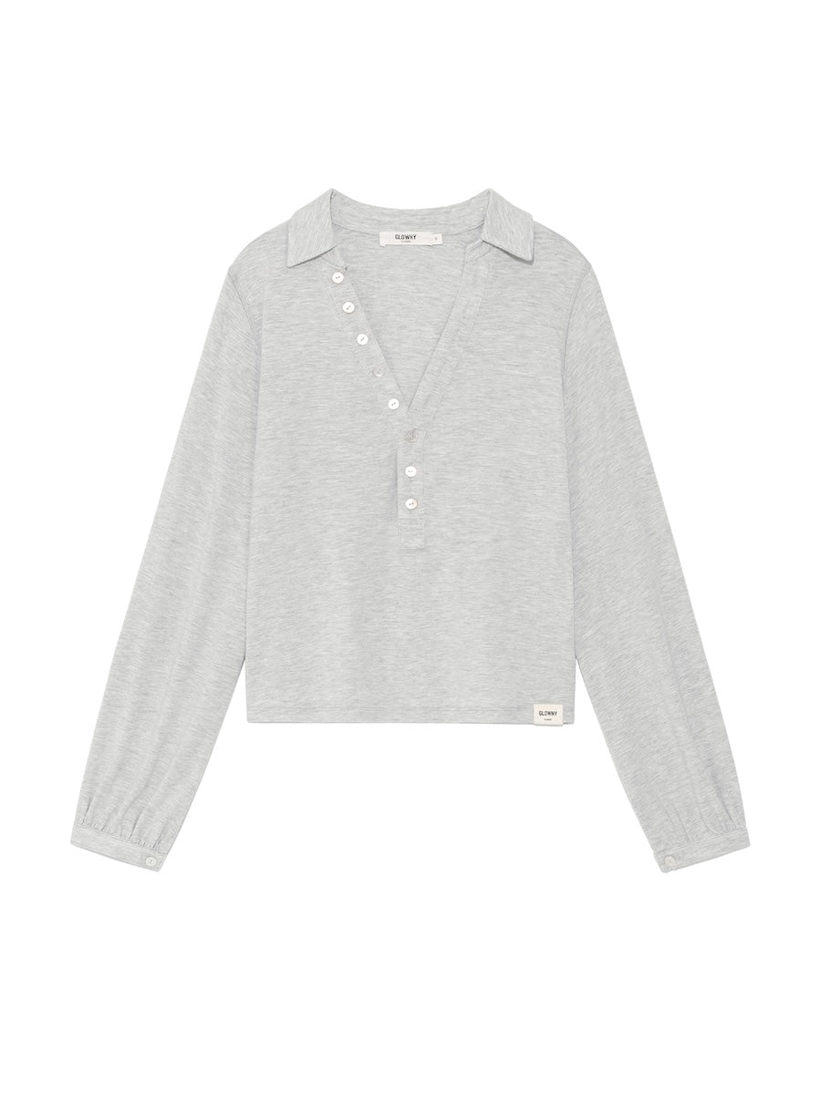 G GENTLE HENLEY TOP – Glowny